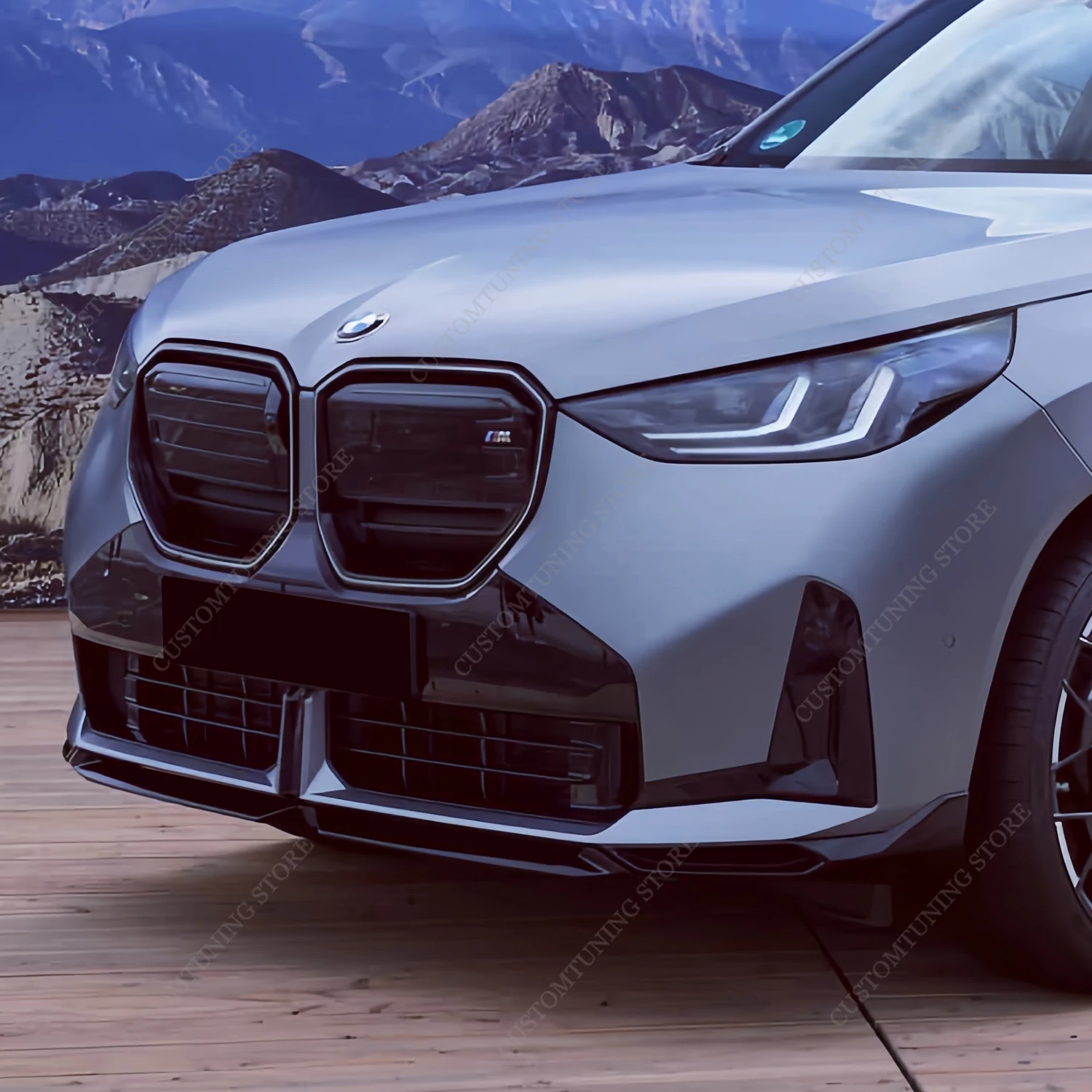 For BMW X3 G45 M Sport Gloss Black Front Bumper Lip Spoiler Splitter ...