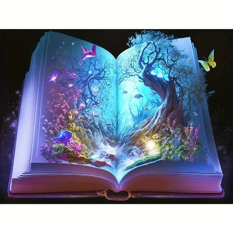 5D Diamond Painting Set Full of Magic Dictionary Diamond Inlay Mosaic ...