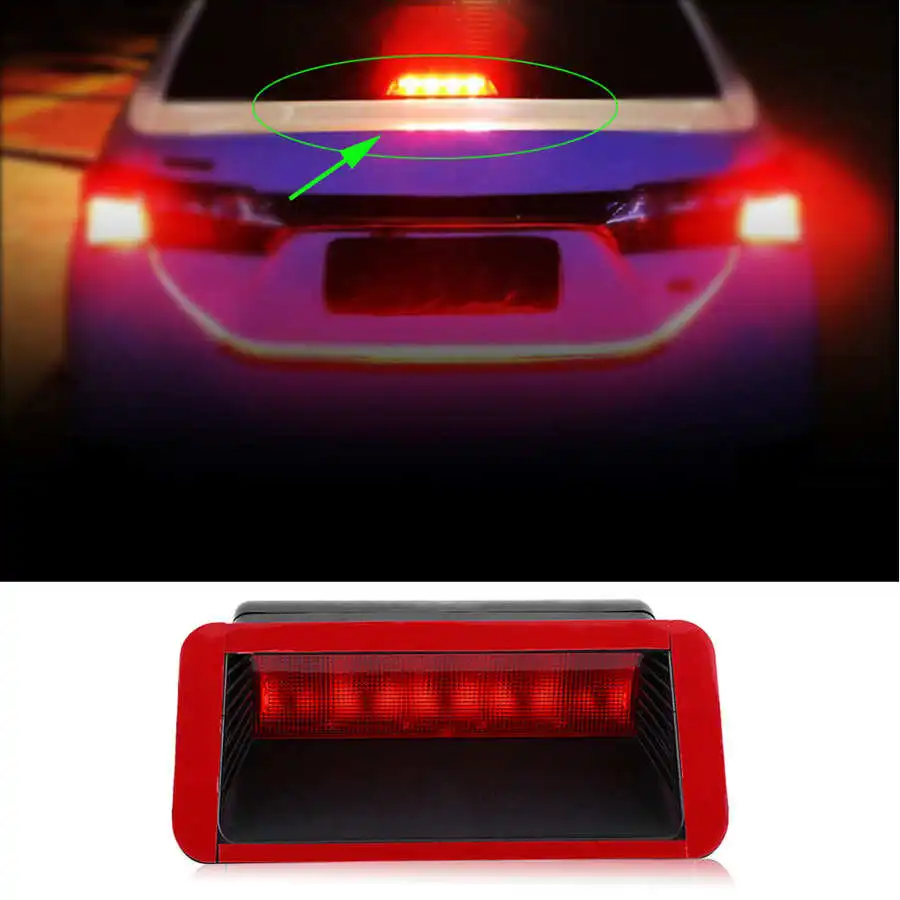 5-LED-12V-Universal-Car-High-Mount-Rear-Third-3rd-Brake-Stop-Tail-Light ...