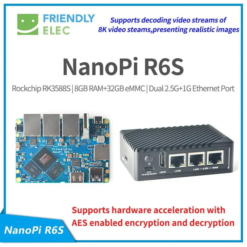 NanoPi-R6S-RK3588S-Cortex-A76-8GB-DDR4-32GB-eMMc-2-5G-eth-ubuntu-debian ...