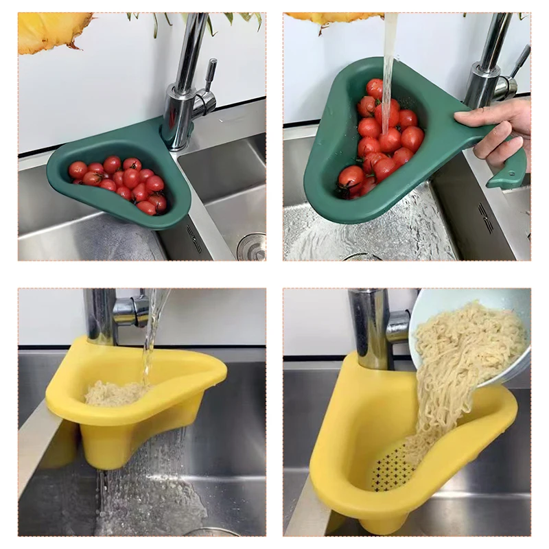 Kitchen Sink Leftover Soup Filter Rack Multi-function Hanging Swan ...