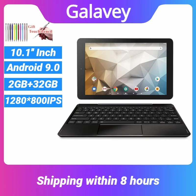 Hot 10.1'' Official Android 9.0 RCT6B06 Tablet With Keyboard PC Home ...