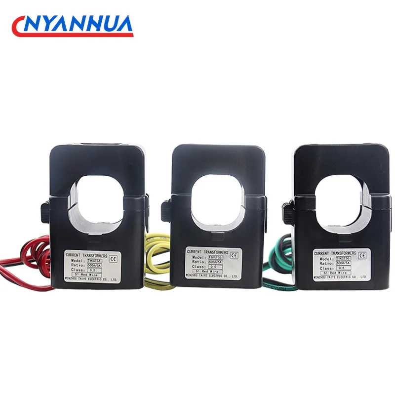 3PCS Split Core Current Transformer KCT-36 Current Sensor 100A 200A ...