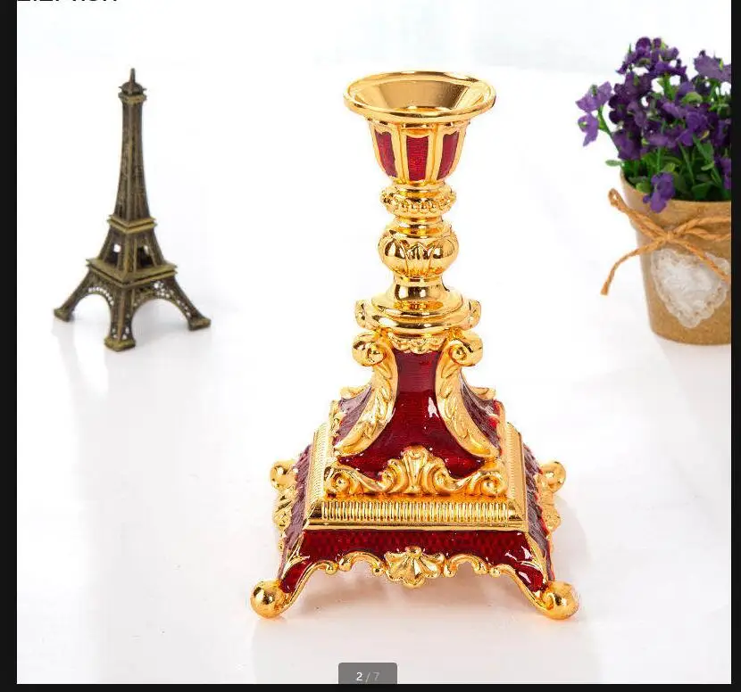 Metal-Candle-Holder-Candlestick-Wedding-Decoration-Dining-Table-Candle ...
