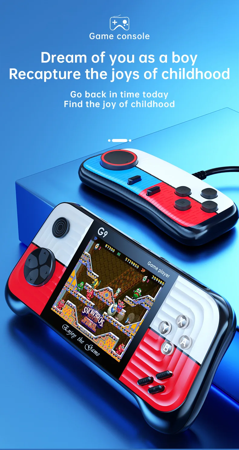 G9 Handheld Game Console With 666 Retro Games 3.5 Inch HD Screen ...