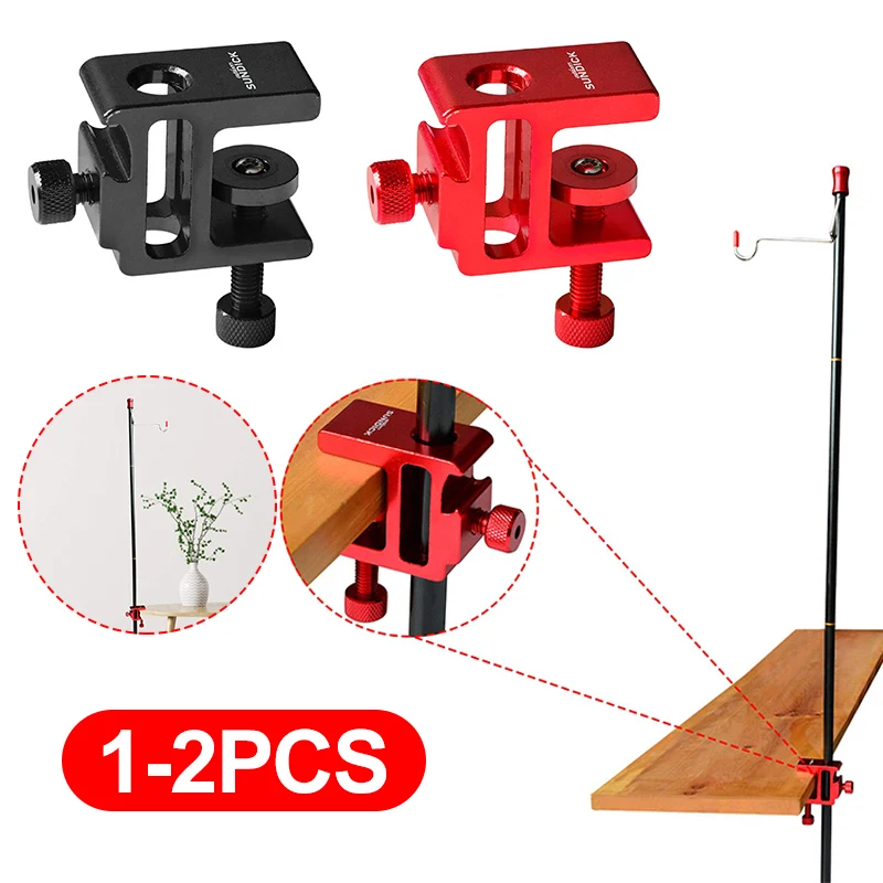 SUNDICK Lantern Stand Clip Light Pole Table Fixing Aluminum Alloy Clamp ...