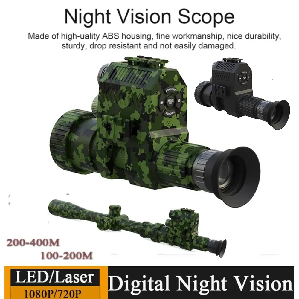 Megaorei-Digital-Night-Vision-Scope-Monocular-200-400M-Travel-Infrared ...