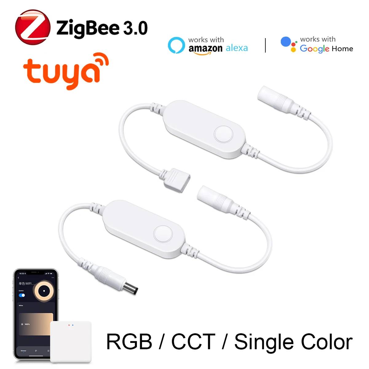 Zigbee-Light-Smart-Switch-LED-Strip-LED-Controller-Tuya-Dimmable-RGB ...