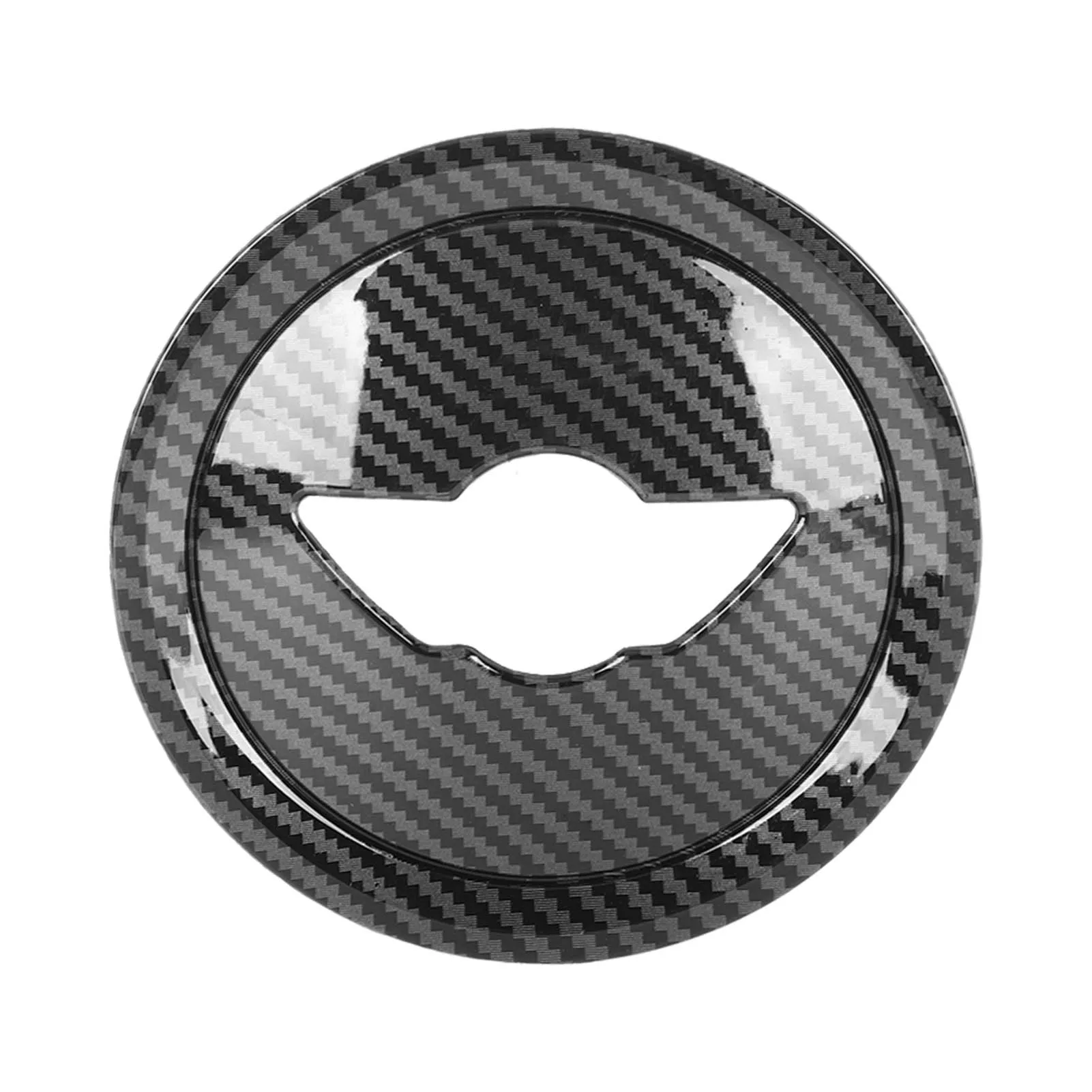 Steering-Wheel-Center-Cover-Trim-Carbon-Fiber-Wheel-Emblem-Trim-Scratch ...