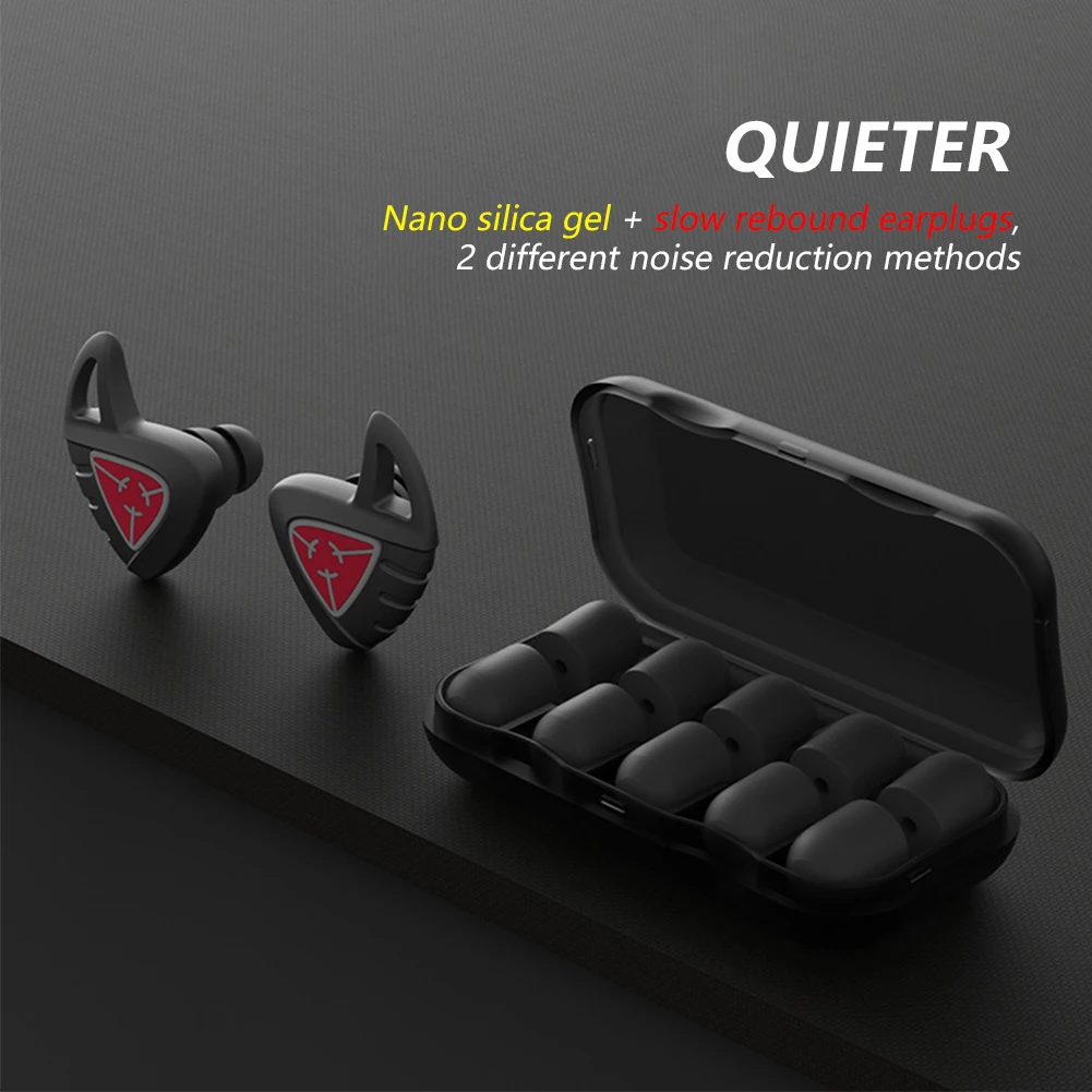 Triangle-Soundproof-Silicone-Sleeping-Ear-Plugs-Anti-Noise-Ear ...