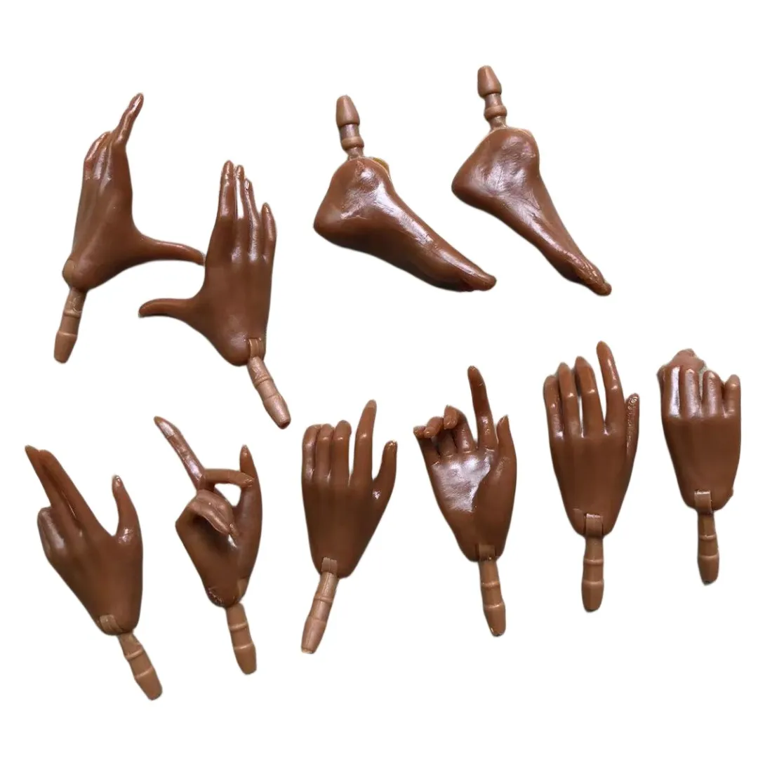 MENGF-Doll-Hands-Feet-1-6-Doll-Parts-Super-White-Coffee-Brown-Doll ...