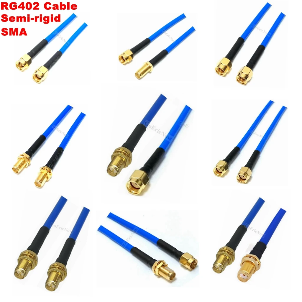1pcs-RF-Coaxial-Pigtail-Straight-SMA-RP-SMA-Male-to-Female-Semi-rigid ...