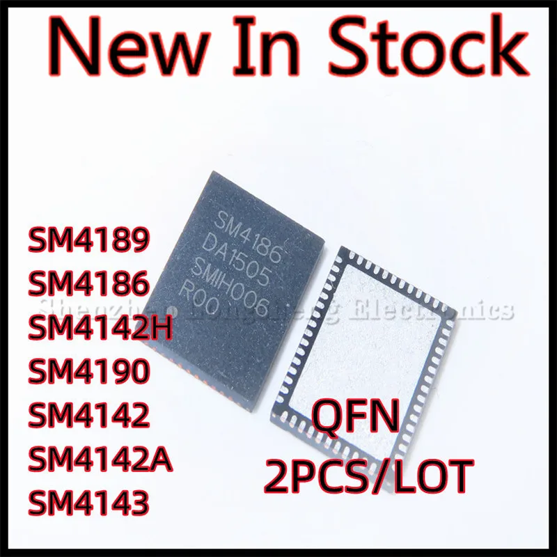 2PCS-LOT-SM4189-SM4186-SM4142H-SM4190-SM4142A-SM4142-SM4143-QFN-SMD-LCD ...