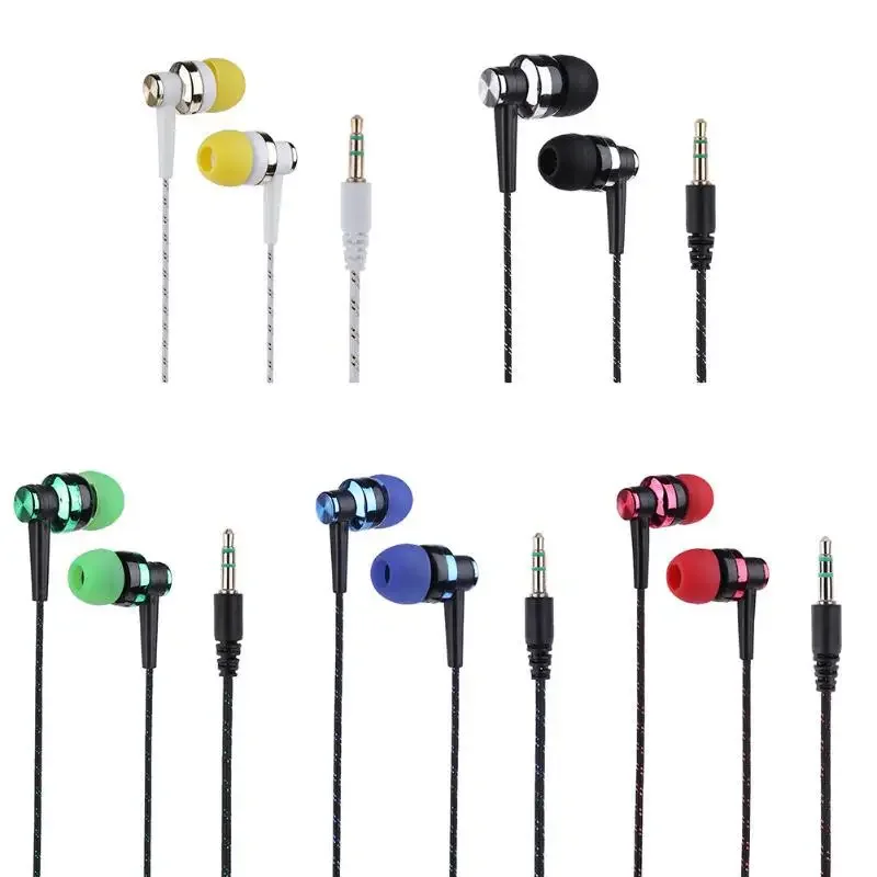 Wire-Earphone-In-ear-3-5-Mm-Braided-Wiring-Cord-Universal-Music ...
