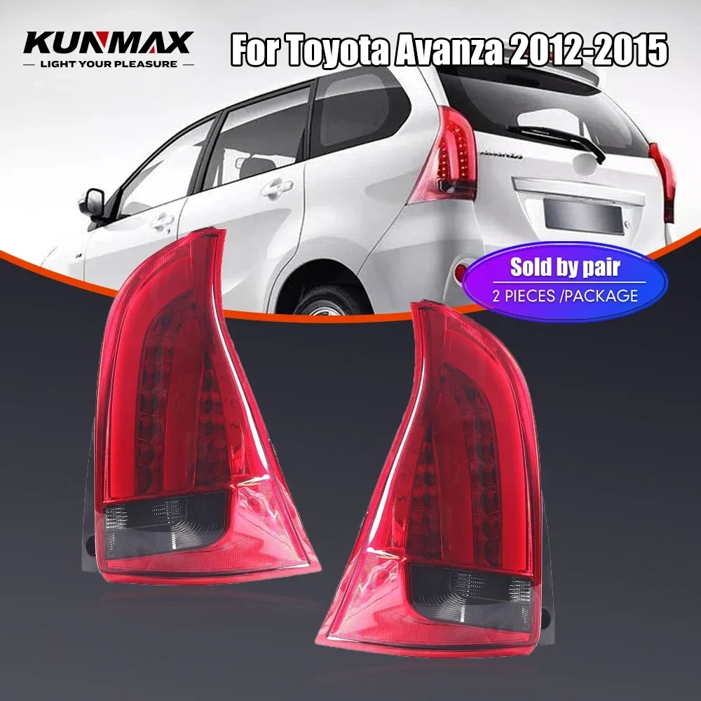 Pair Of LED Tail Lights For Toyota Avanza 2012-2015 DRL Reverse Brake ...