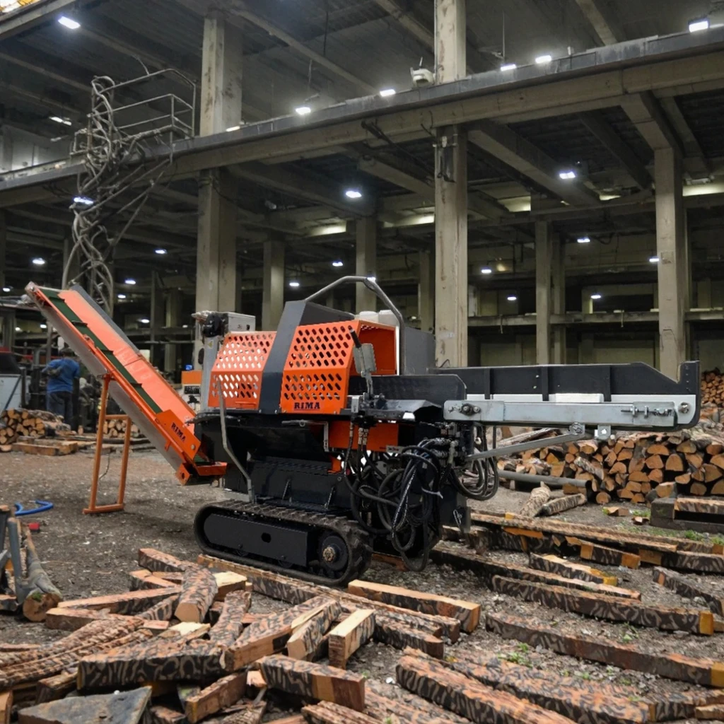 Wood Processor Firewood Splitting Machine Log Cutter With Lifter ...