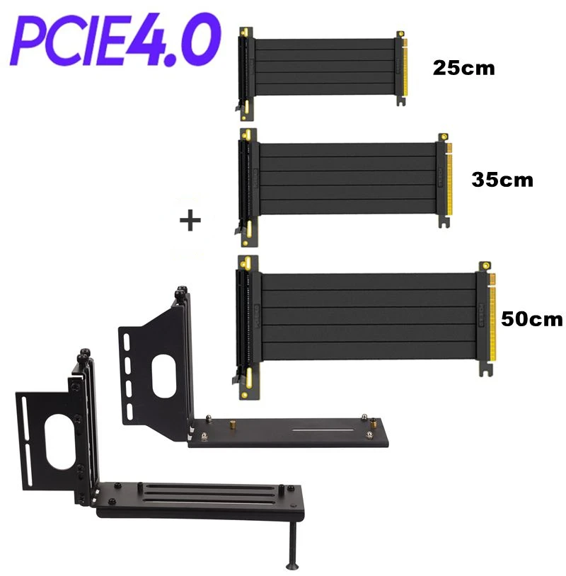 Placa-gr-fica-Suporte-Vertical-Base-Suporte-de-Montagem-GPU-Cabo ...