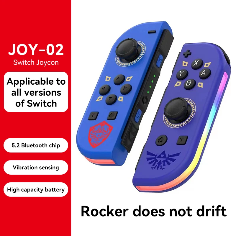 Wireless-Controllers-for-Nintendo-Switch-RGB-Gamepad-Support-6-Axis ...