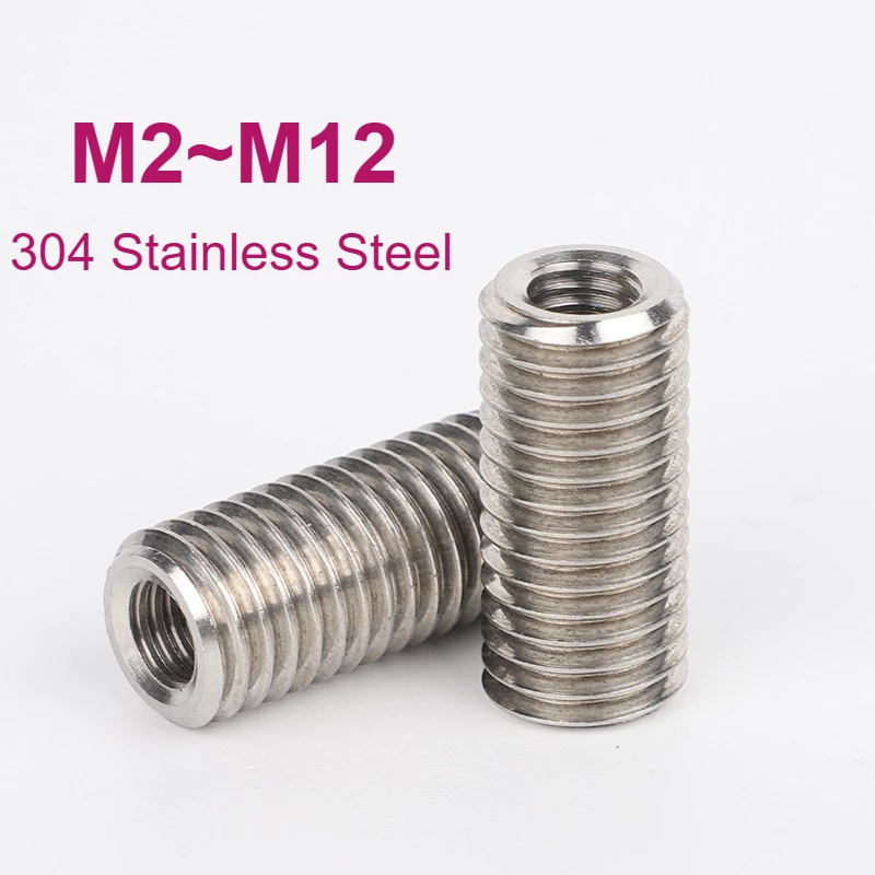 304 roestvrij staal M2 M2.5 M3 M4 M5 M6 M8 M10 M12 sleufloos binnen ...