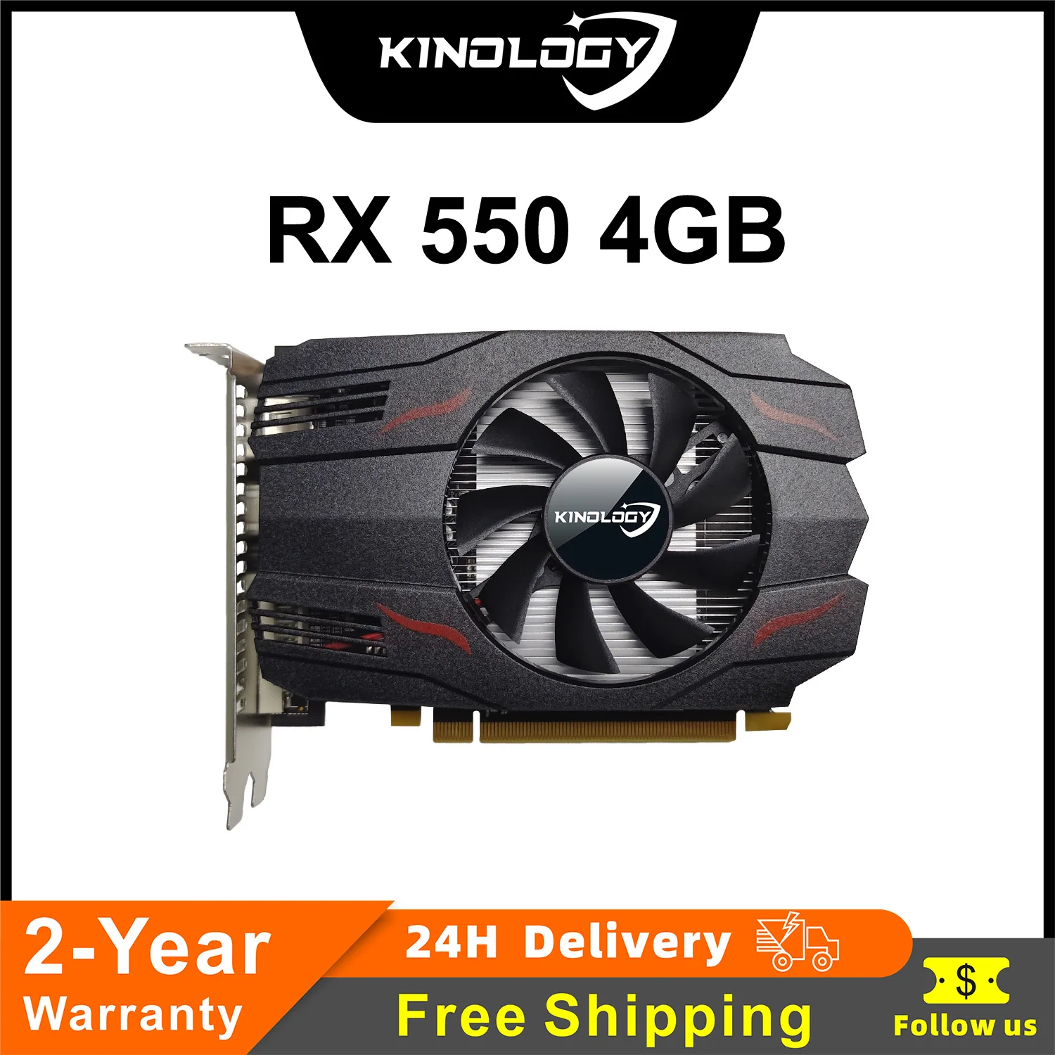 Kinology-AMD-RX-550-4GB-Full-New-Graphics-Card-GPU-GDDR5-RX550-PCI-E-3 ...