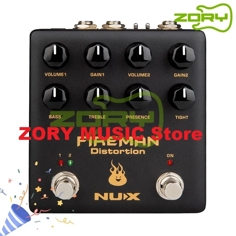 NUX-Fireman-NDS-5-Distortion-Pedal-Guitar-Effect-Processor-Dual-Channel ...