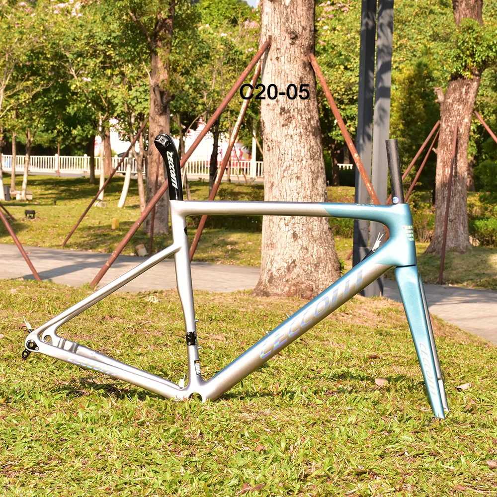 Laser Logo CECCOTTI Disc Brake Carbon Roadbike Frame With BSA PF30 ...