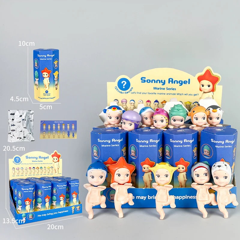 Lindo juguete para niños Sonny Angel Ocean Series Caja sorpresa 12 ...