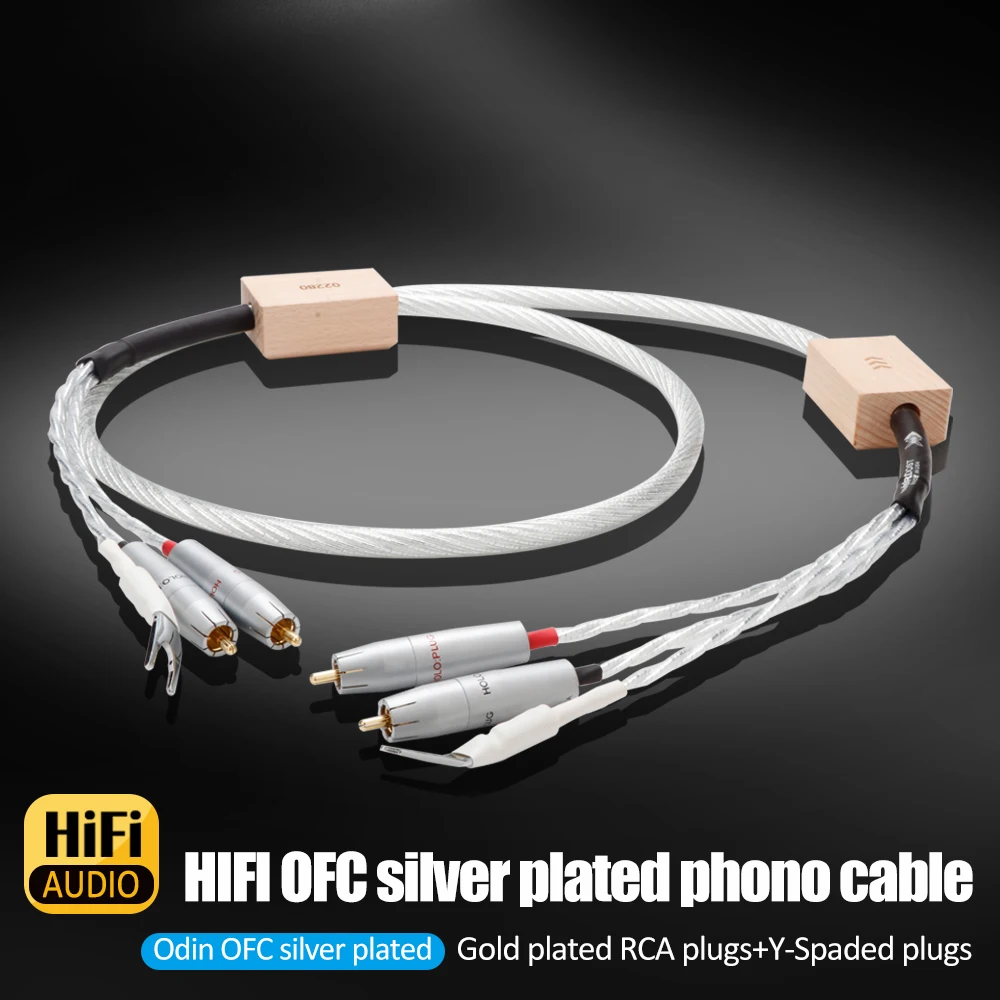 Hifi Nordost odin Audio Silver Plated phono RCA vinyl LP tonearm signal ...