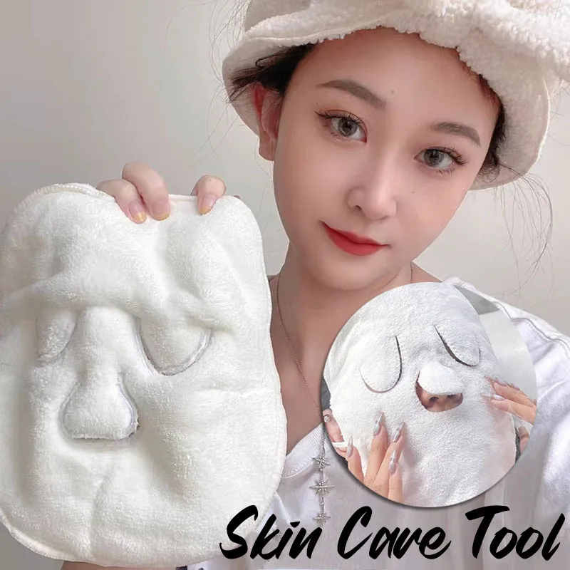 Hot-Compress-Cotton-Towel-Spa-Face-Towel-Mask-Facial-Open-Pores ...