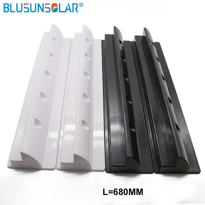 2 Piece/set ABS Plastic Solar Panel Mounting End Spoiler Brackets Use ...