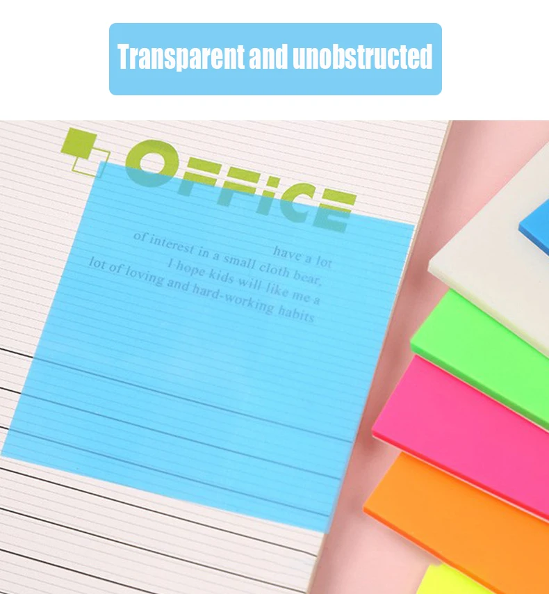 50x75 jaune - 50 feuilles de Notes autocollantes transparentes et ...