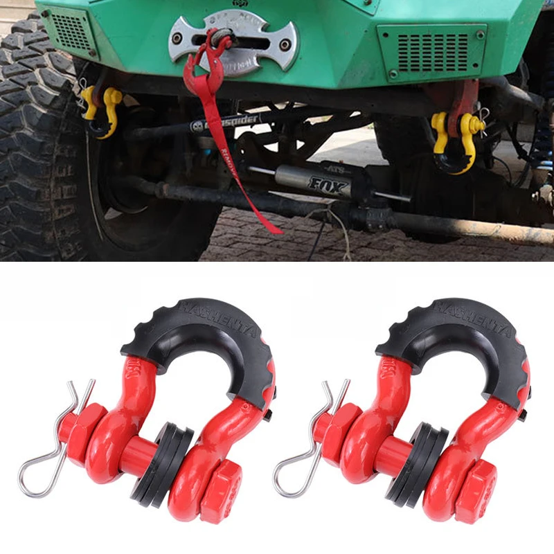 2pcs-Tow-Trailer-Hook-Rescue-Hook-D-Ring-Shackle-Tow-Hook-with ...