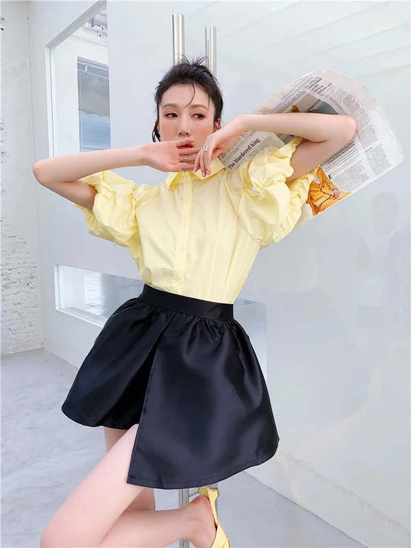 High Waisted Bubble Skirts