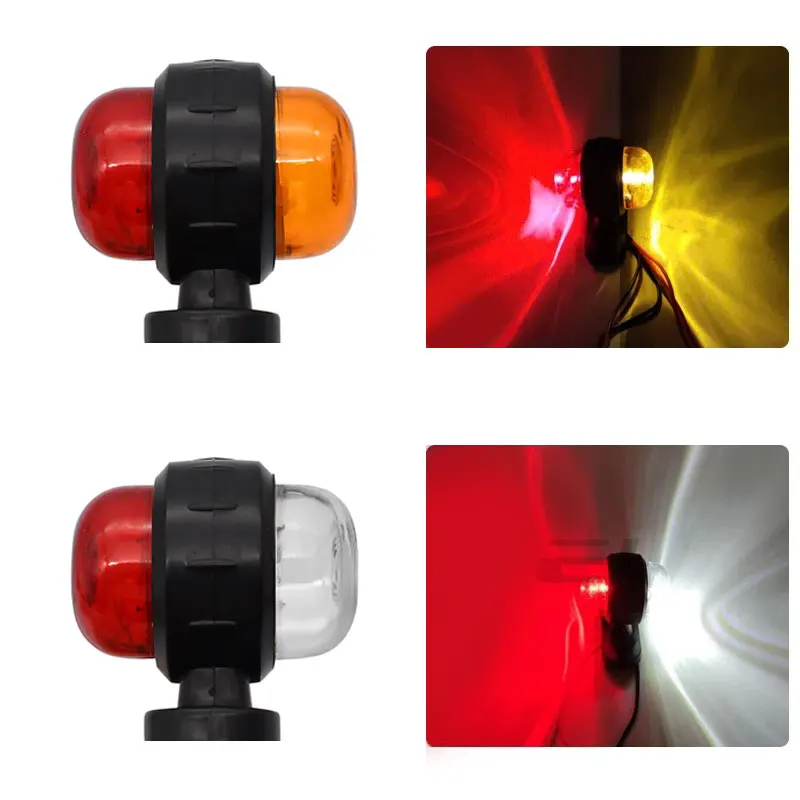 LED Side Marker Lights 12v 24v Trailer Front Rear Clearance Lights ...