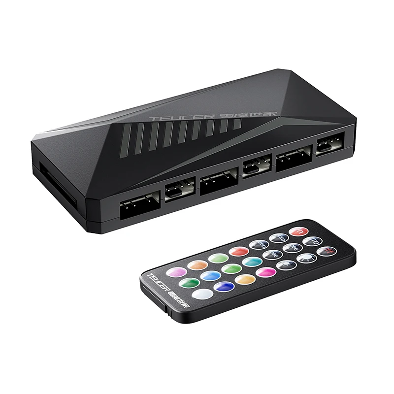 TEUCER-LP-6P-ARGB-PWM-3-IN-1-Controller-Wireless-Remote-Control-Fan-Hub ...