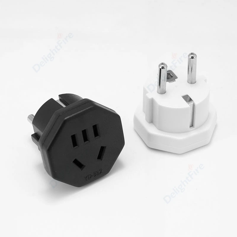 CN-AU-US-To-EU-Travel-Power-Adapter-American-To-European-Euro-Converter ...