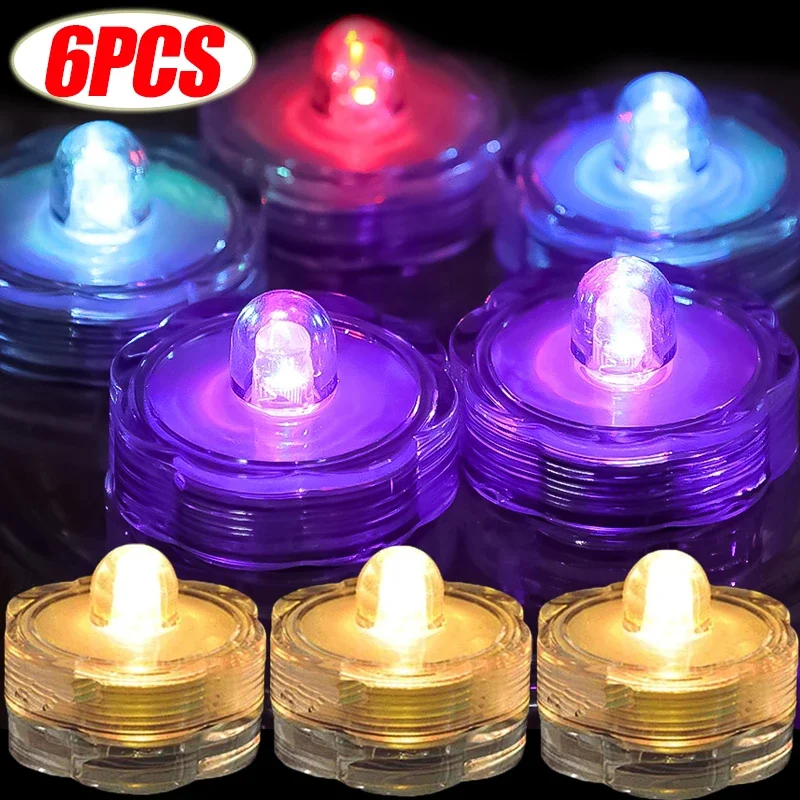 LED-Flameless-Floating-Candle-Waterproof-Candle-Lights-Battery-Operated ...