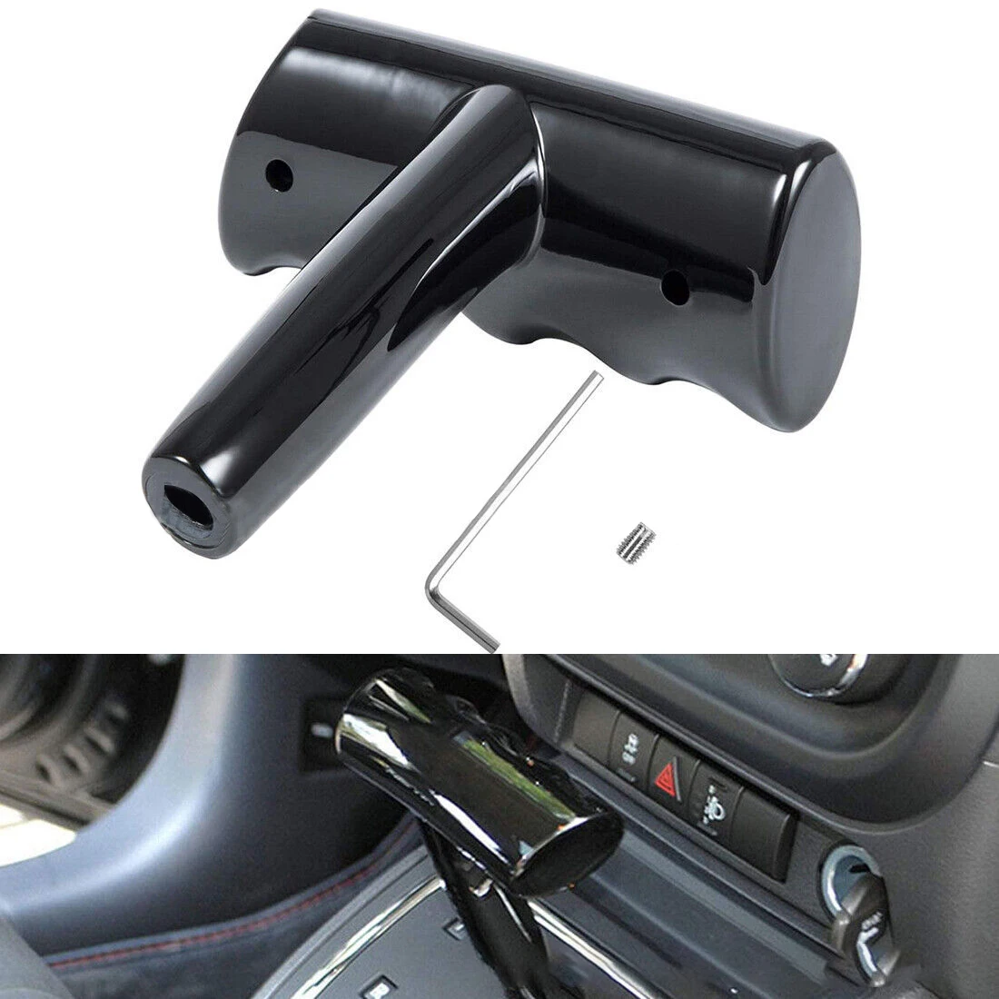 Black-Silver-T-Handle-Gear-Shift-Knob-for-2012-2017-Jeep-Wrangler-JK ...