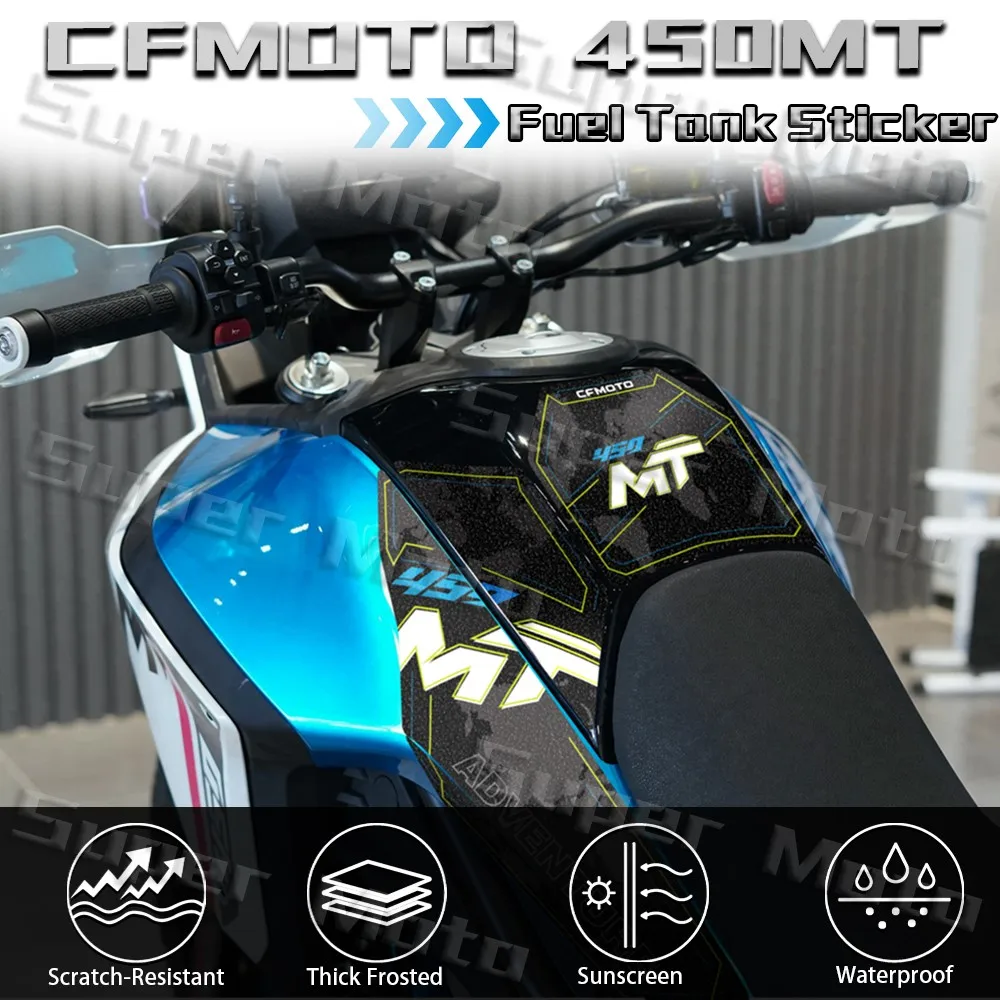 For-cfmoto-450mt-450MT-2024-Motorcycle-Frosted-Fuel-Tank-Kit-Sticker ...