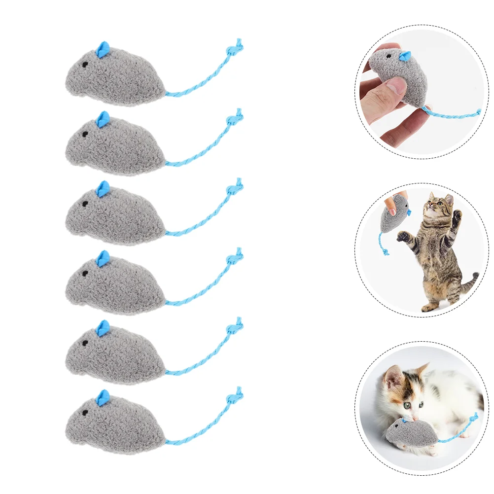 6PCS-Cat-Toys-Soft-Plush-Catnip-Mouse-Kitten-Toys-Catnip-Stuffed-Mouse ...