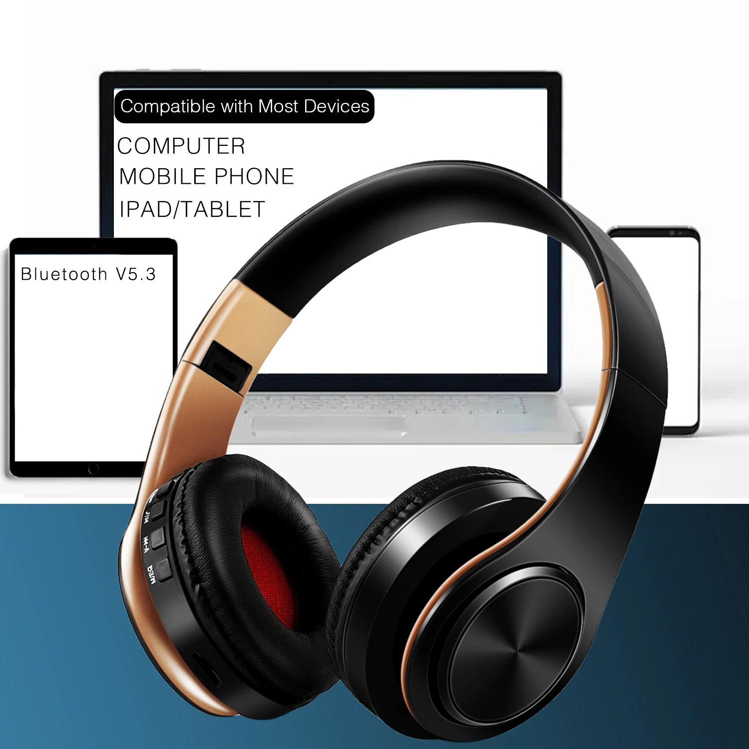 AYVVPII Lossless Player Bluetooth Headphones with Microphone Wireless ...