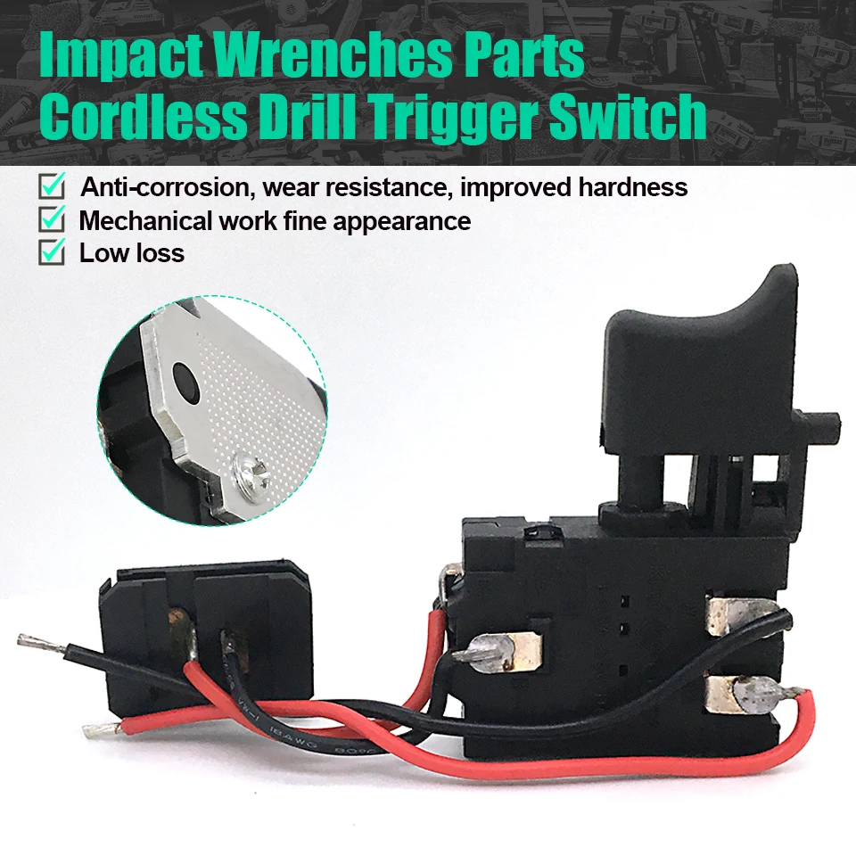 Cordless-Drill-Trigger-Switch-Electric-Drill-Speed-Control-Push-Button ...