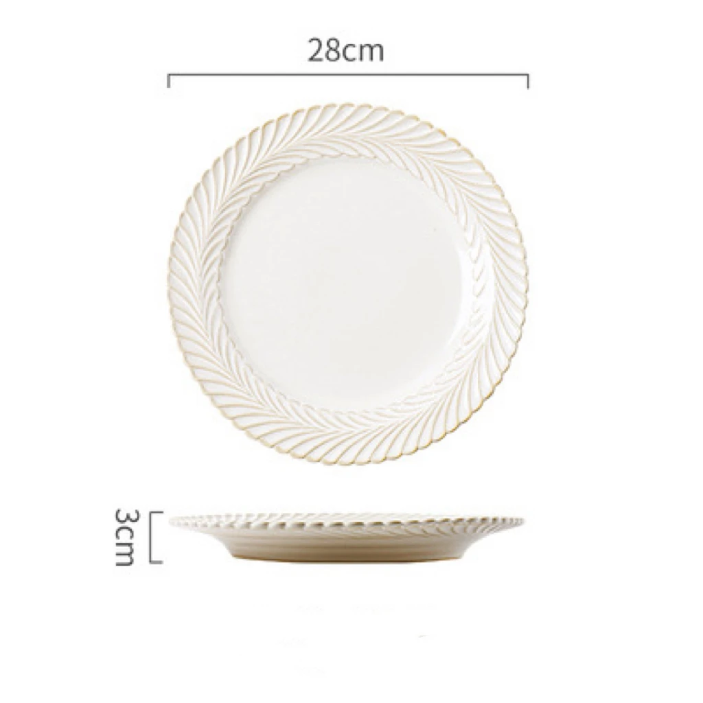 Fish plate, steamed fish plate, household utensils plate, vegetable ...