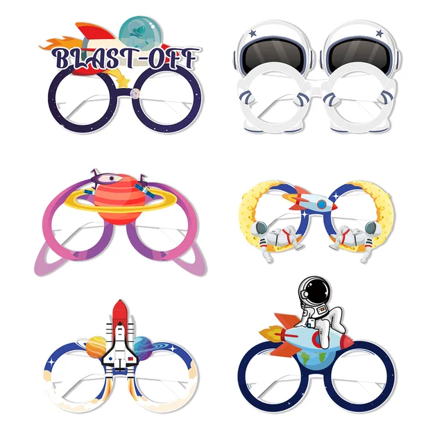 Astronaut Rocket Theme Party Paper Glasses Outer Space Party Funny ...