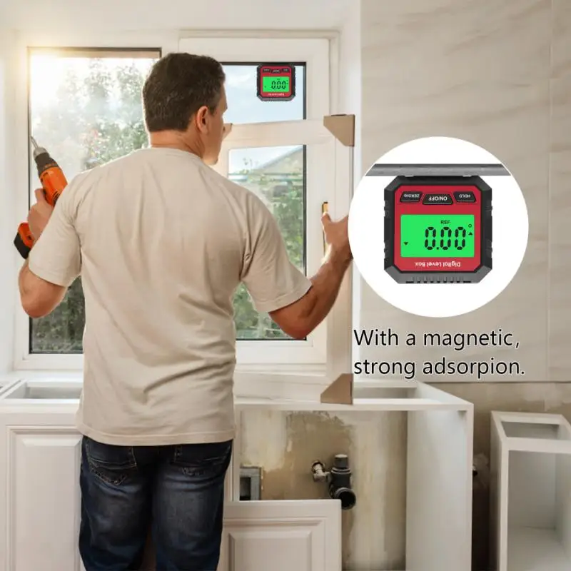 Digital Level Protractor Level Angle Gauge 360° Mini Measuring Digital ...