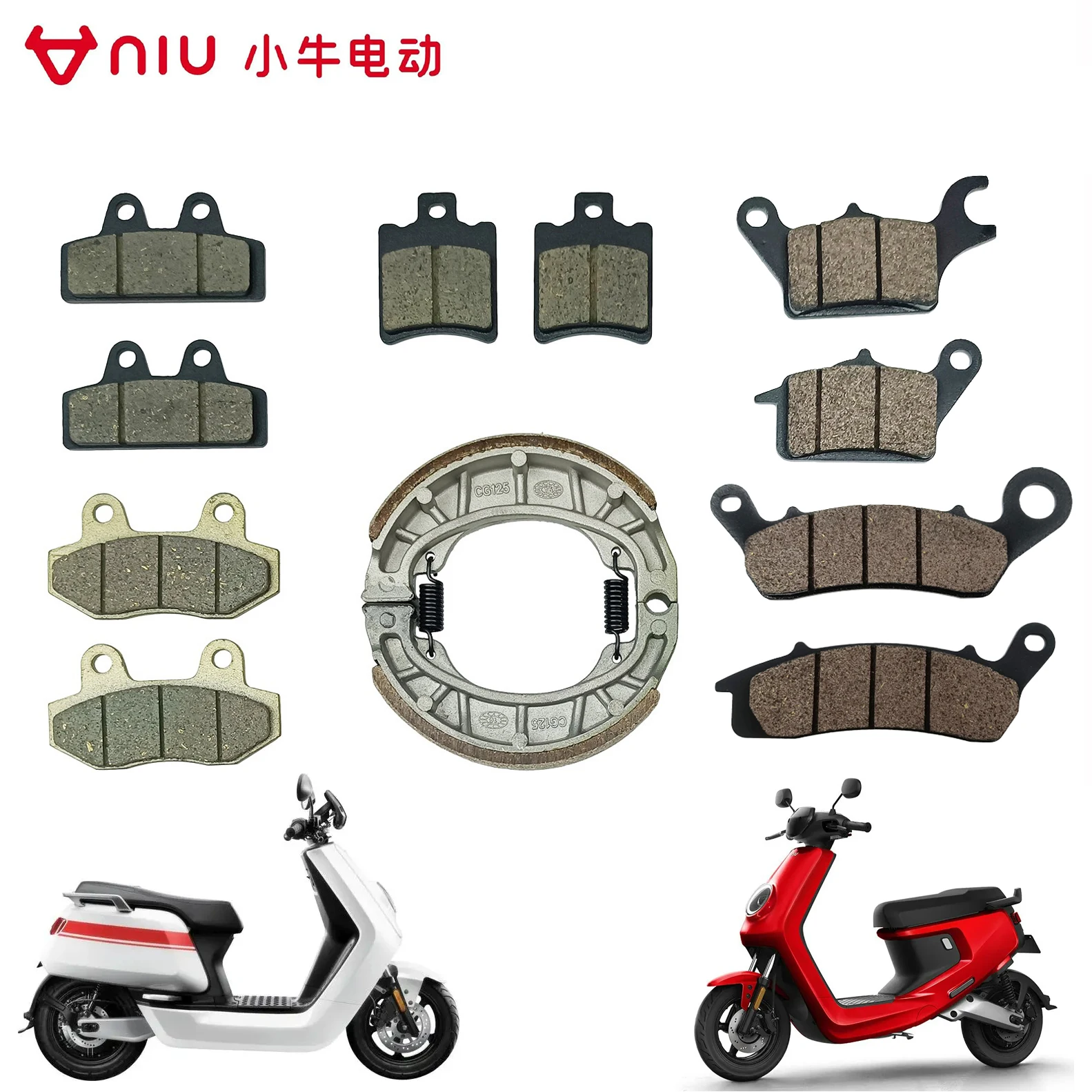 Electric-Motorcycle-Original-Front-and-Brake-Pad-Shoe-For-Niu-N1-N1s ...