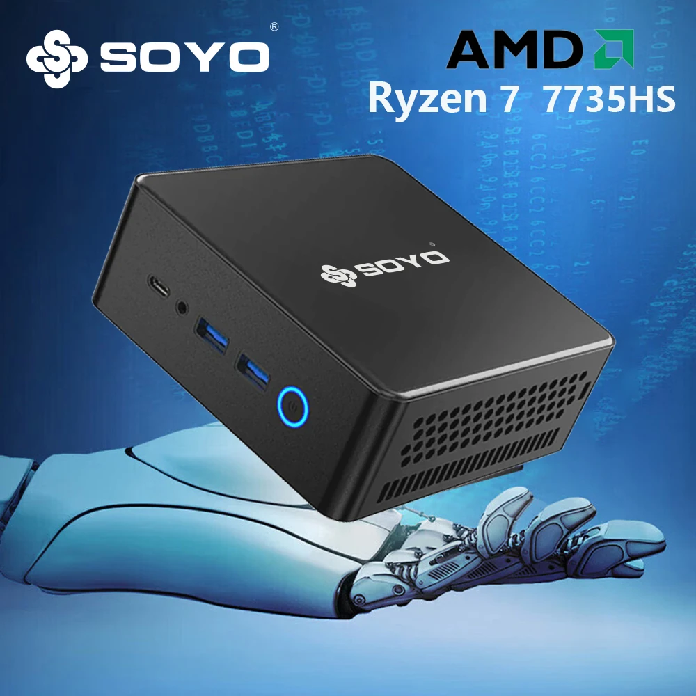 SOYO-S2-Pro-Mini-PC-16GB-DDR5-RAM-1TB-NVME-SSD-AMD-Ryzen7-7735HS ...