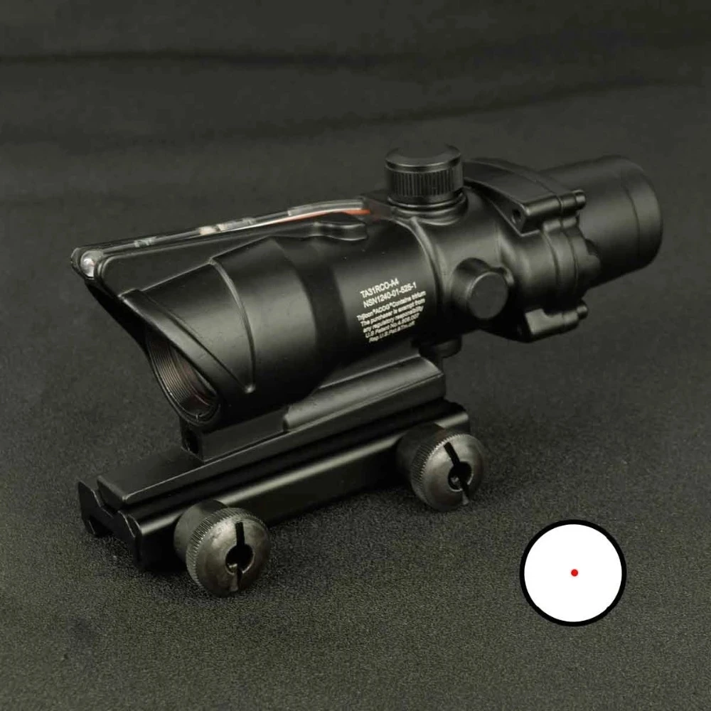 Lambul Hunting Airsoft Riflescope ACOG 1X32 Tactical Air Gun Red Dot ...