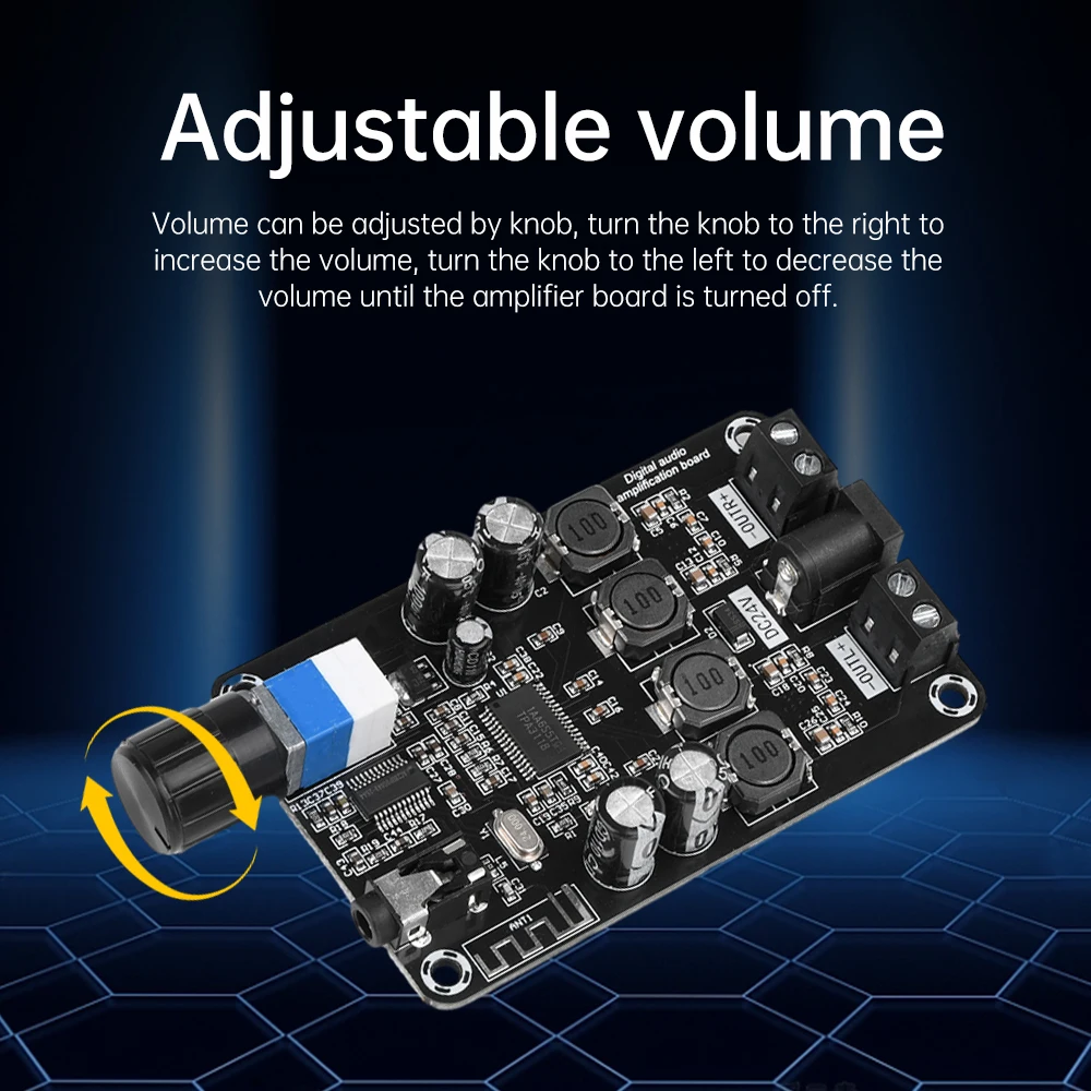 XH-A415 DC12-24V high-power adjustable audio amplifier board TPA3118D2 ...