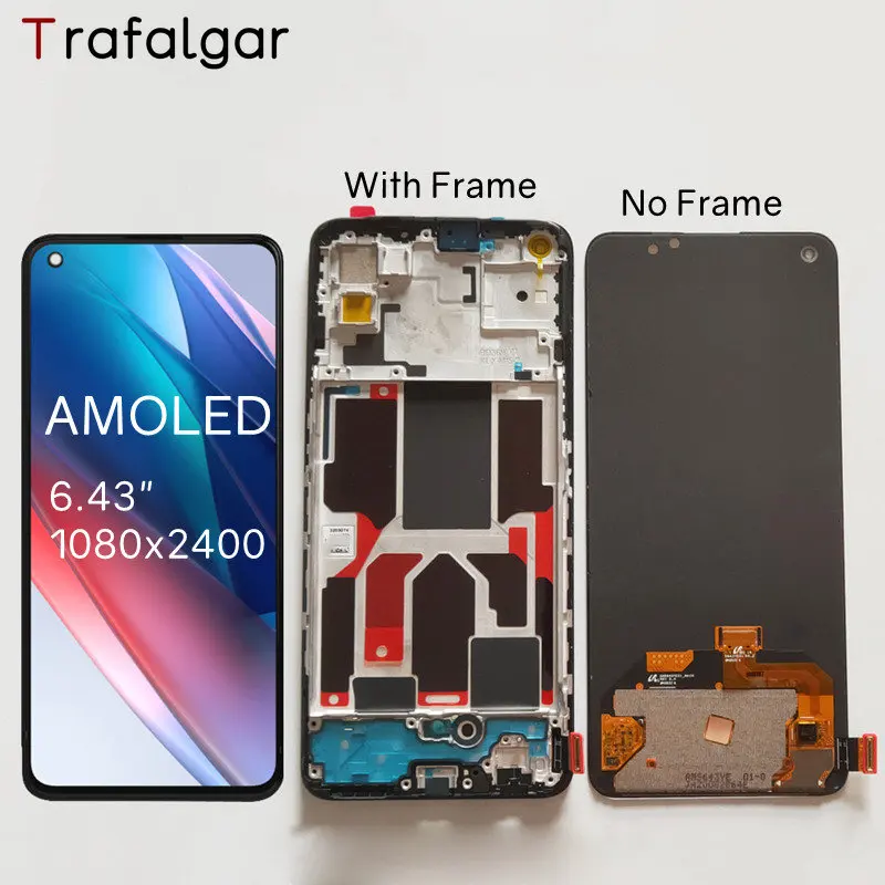 Trafalgar AMOLED Screen For OPPO Find X3 Lite LCD Display Touch Screen Digitizer Panel Assembly ...
